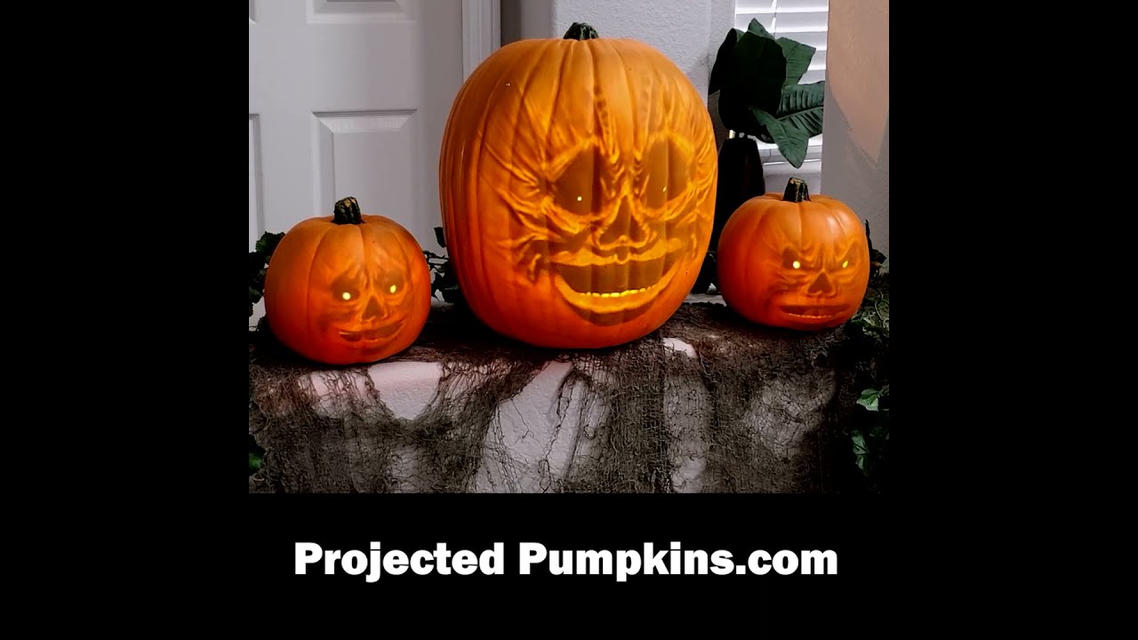 Projected Pumpkins = Greatest Show Unearthed and Setup - YouTube