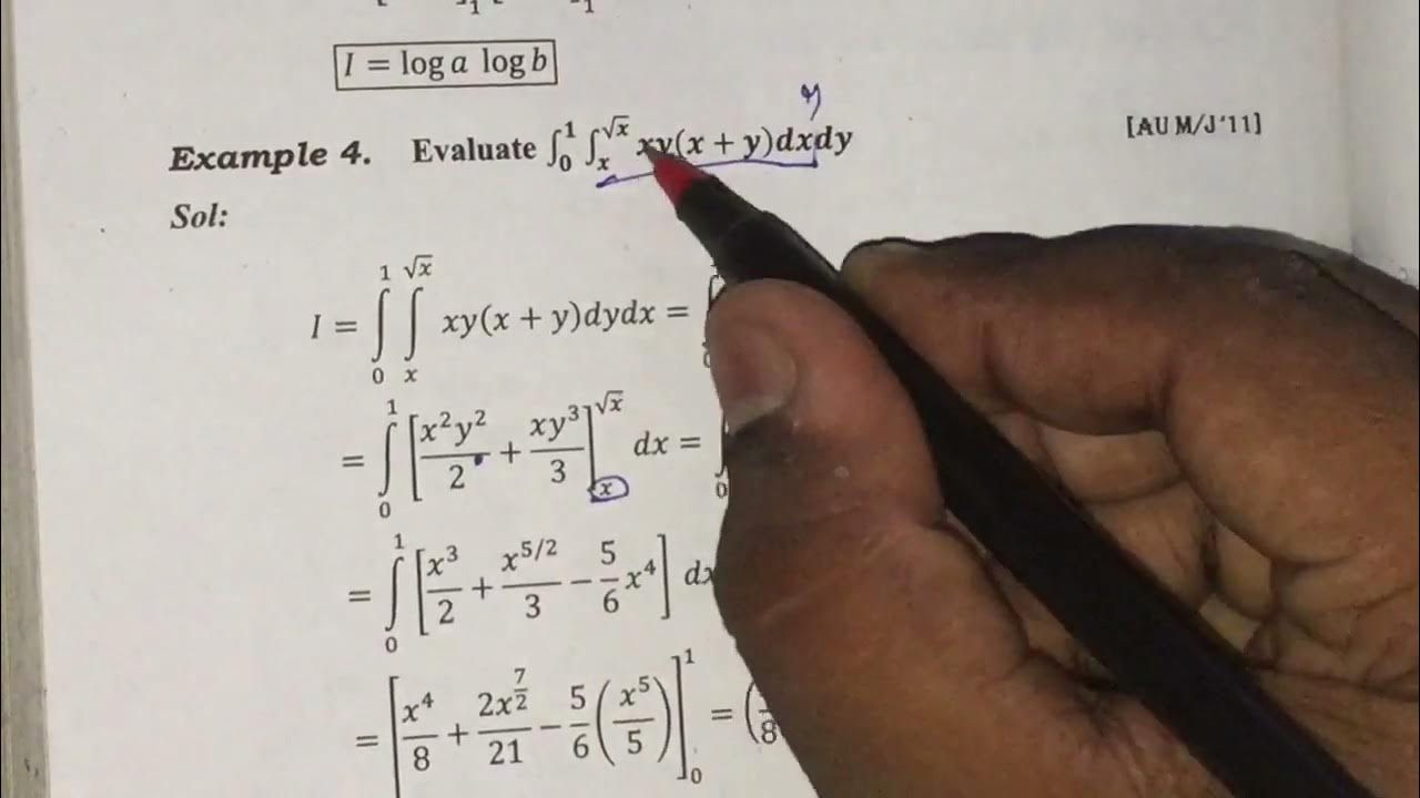 Unit 5 multiple integrals double integrals , triple integrals , MA3151 matrices and calculus ...