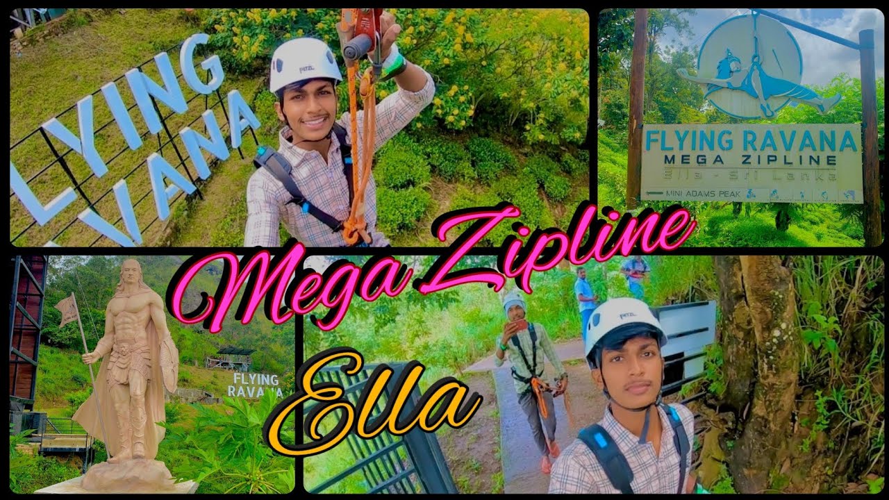 Zipline Experience 😱 Flying Ravana | Mega Zipline | Mini Adam’s Peak ...