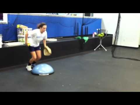 Softball pitching leg workout - YouTube
