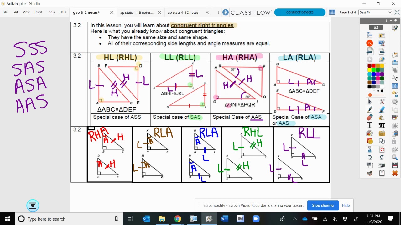 APEX Geometry 3.2 Notes - YouTube