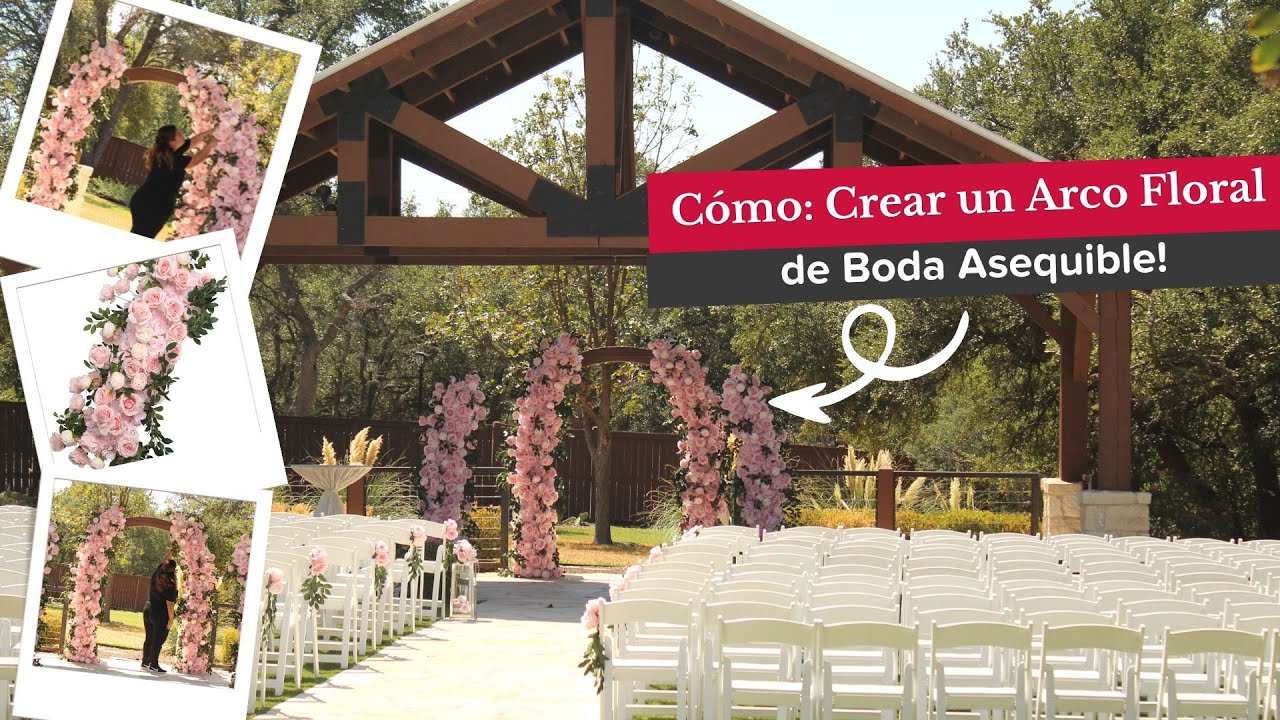 Cómo: Crear un Arco Floral de Boda Asequible! - YouTube