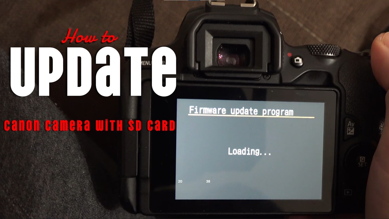 How to Update Canon EOS camera with SD card - YouTube