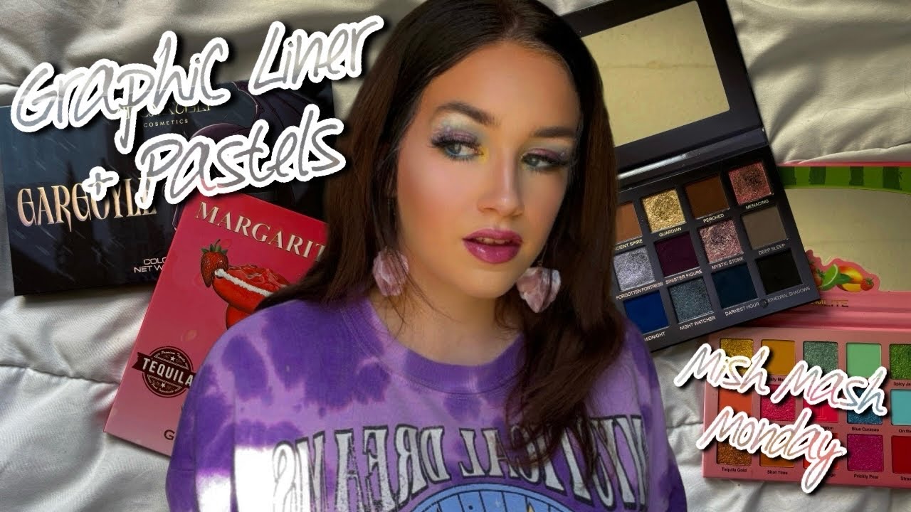 Graphic Liner + Pastels 🩷 Unearthly Cosmetics Gargoyle + Glamlite ...