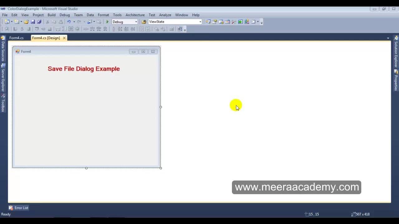 save file dialog windows application in asp.net - YouTube