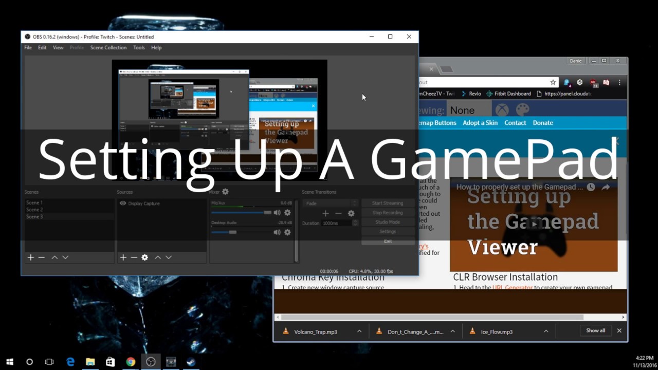 How To Be A Streamer - Display Your GamePad - YouTube