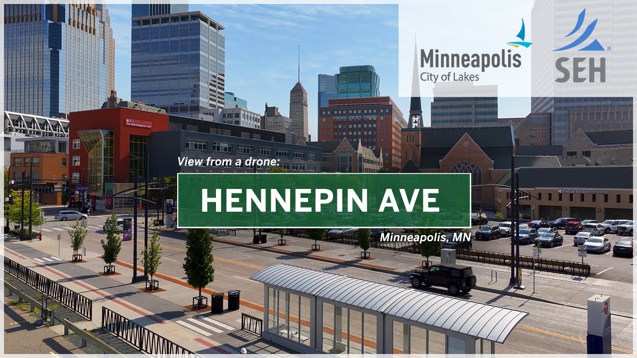 View From A Drone: Hennepin Ave Downtown Reconstruction - YouTube