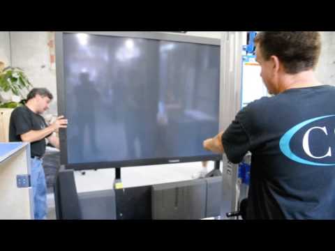 Gizmodo's Installing the 103-inch TV at Gizmodo Gallery to Yakety Sax ...