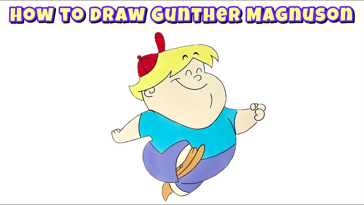 How to Draw Stunt Coordinator Gunther Magnuson from Kick Buttowski ...