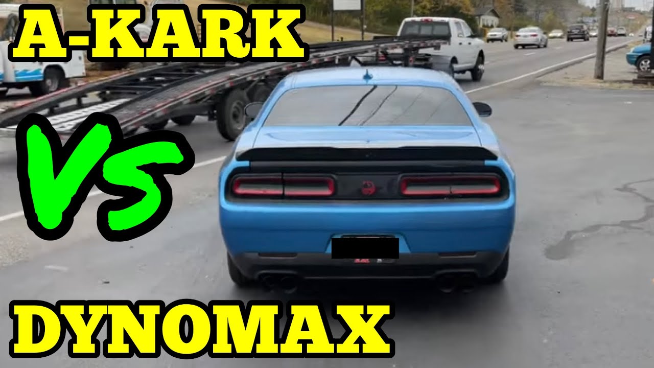 Dodge Challenger Scat Pack 6.4L HEMI: A-KARK RESONATORS Vs DYNOMAX RACE ...