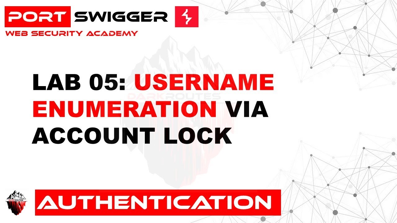 Authentication : Lab 05 - Username Enumeration via Account Lock ...