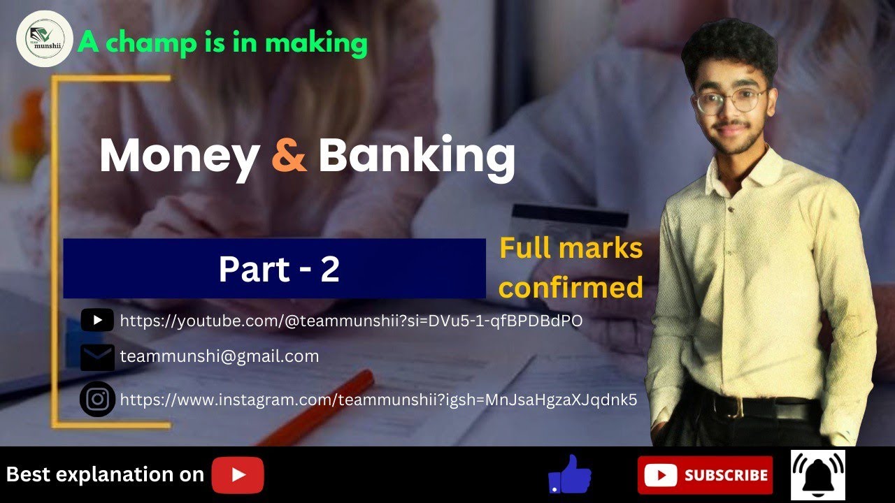 Money and Banking│Class 12│Macro Economics│Part 2 - YouTube