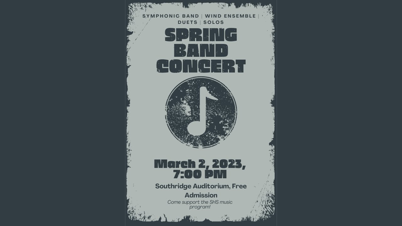 Spring Band Concert | 3/2/2023 - YouTube