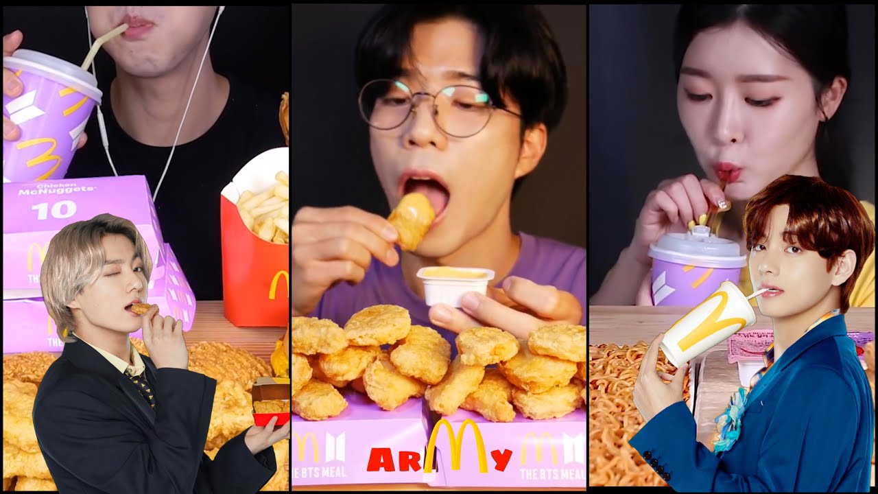 BTS MEAL mukbang - YouTube