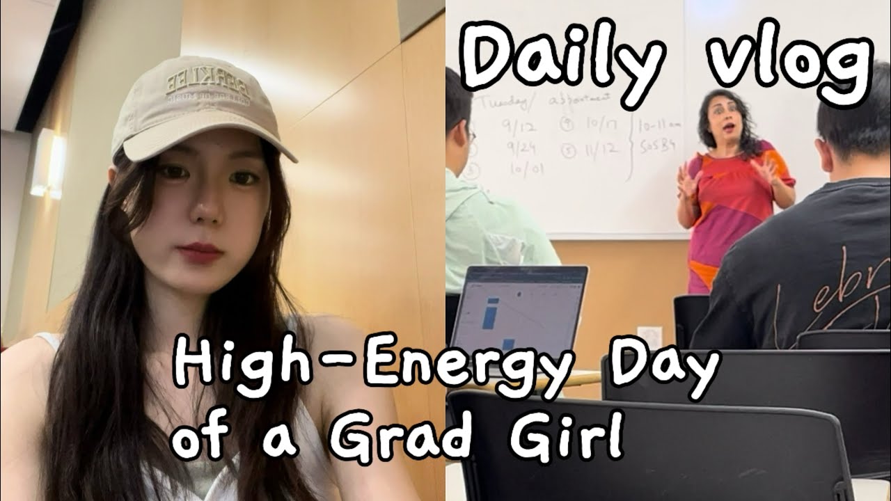 High-energy day of a grad girl | Surviving 6hrs of classes | 2hrs of ...