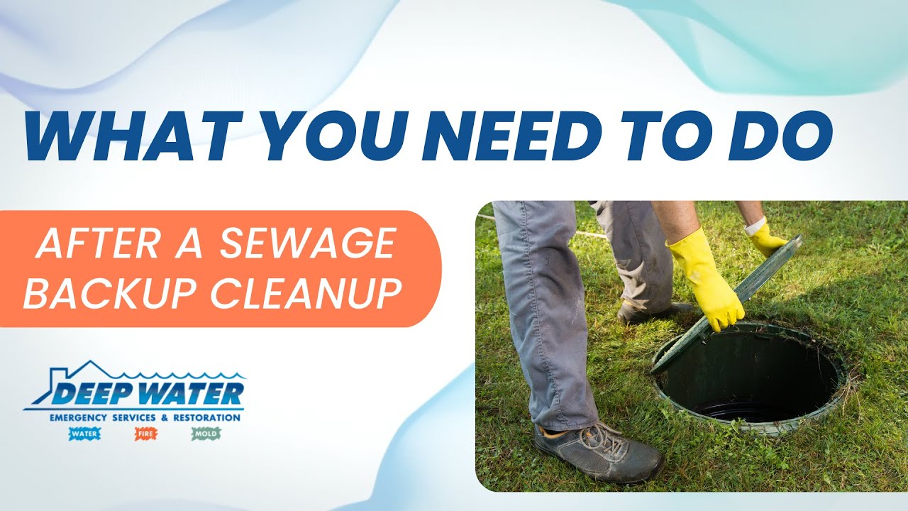 What You Need To Do After a Sewage Backup Cleanup - YouTube