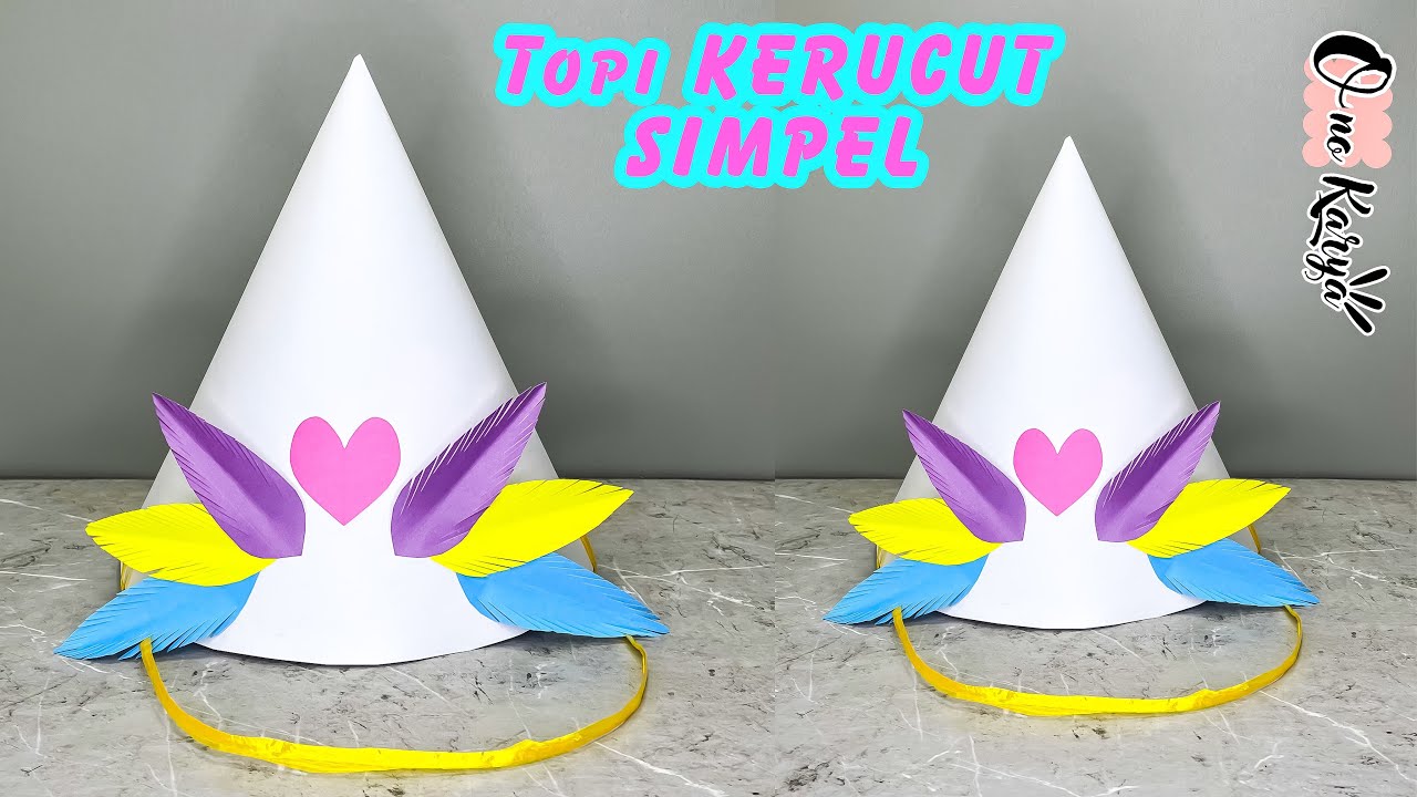 Cara bikin topi kerucut dari kertas karton Untuk MPLS OSPEK little pony ...