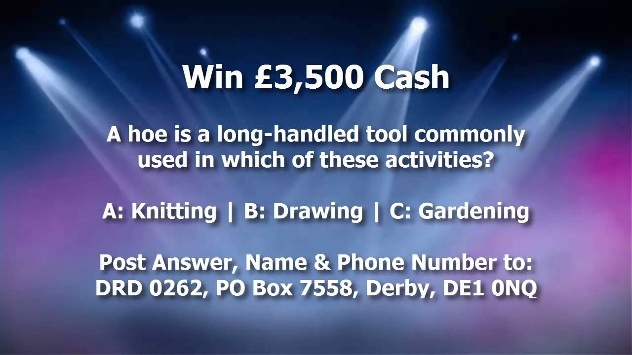 Dickinson's Real Deal Competition Question 10th August 2015 - YouTube