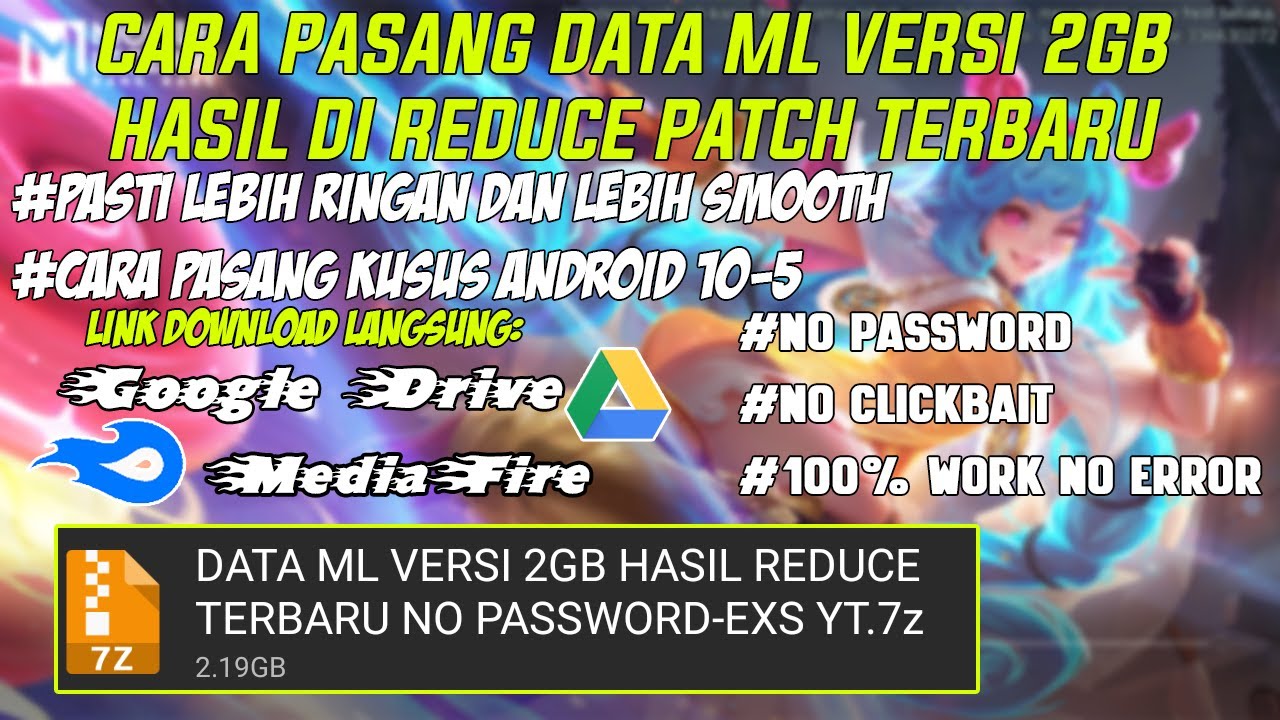 Data Mobile Legends 2GB ml ori versi bulat terbaru atasi lag Patch Cici ...