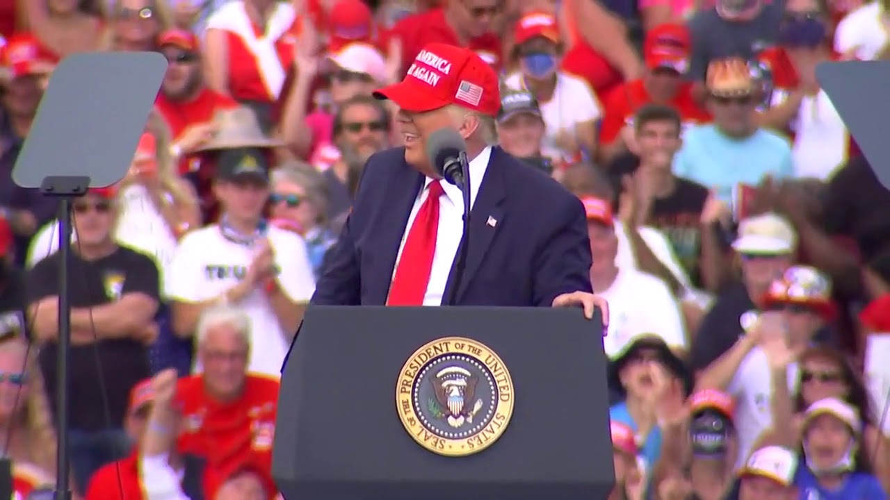 Crowd at Florida Trump rally chants: "WHERE IS HUNTER?" - YouTube