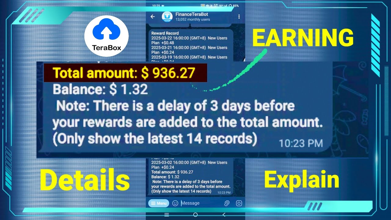 Terabox bot telegram earning | terabox earning proof - YouTube
