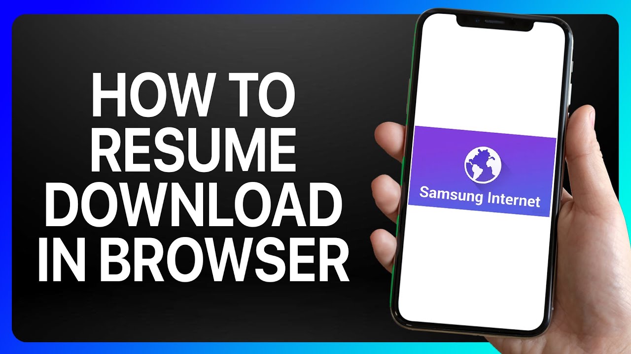 How To Resume Download In Samsung Internet Browser Tutorial - YouTube