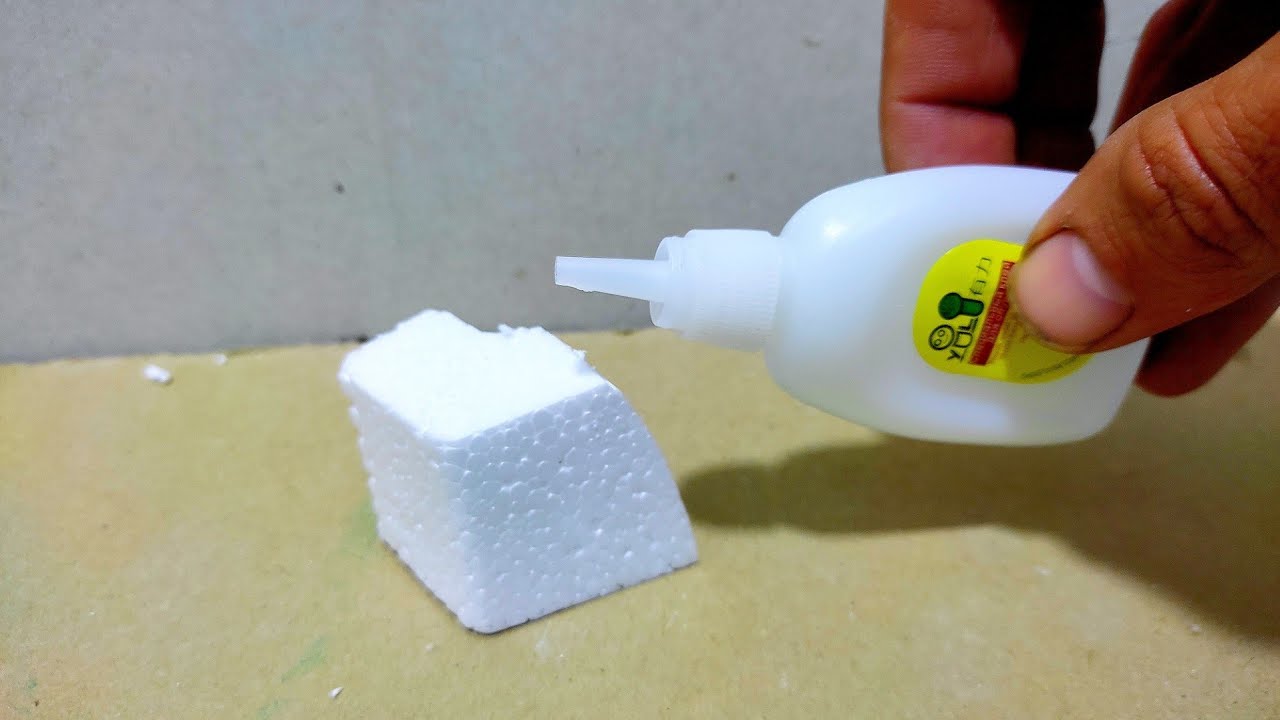 Science Experiments With Thermocol vs super glue | Crazy experiment ...