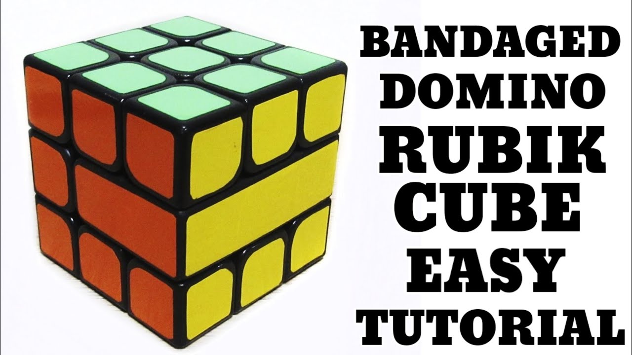How Can Solve 3x3 Bandaged Domino Rubik Cube - YouTube