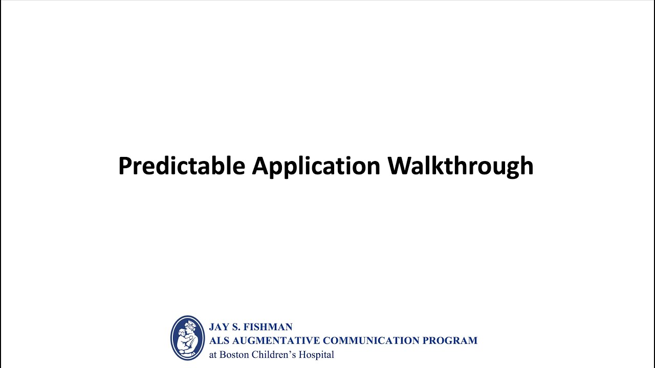 Predictable Text-to-Speech Application: General Overview - YouTube