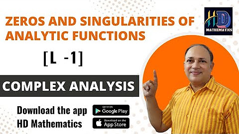 Zeros and singularities of analytic functions - YouTube