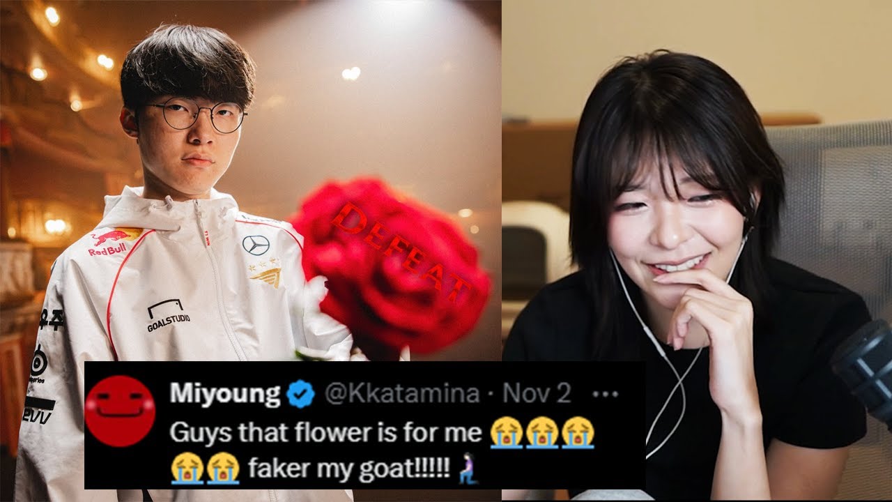 Miyoung Finding Every Possible Way for Faker to Notice Her - YouTube