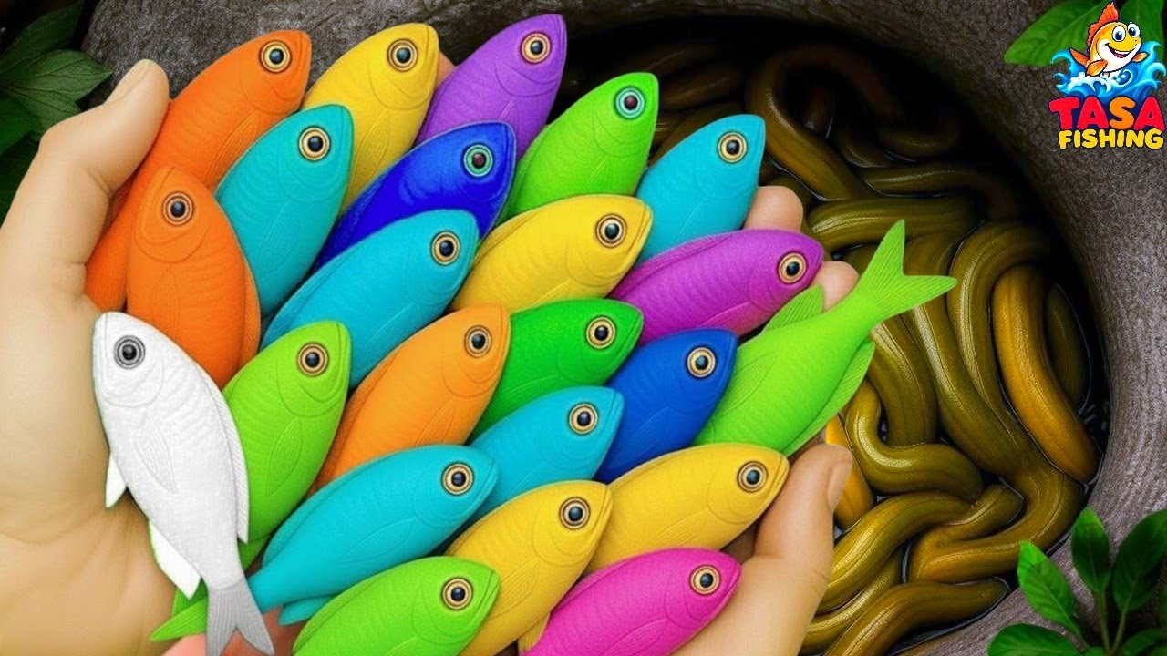 I get colorful ornamental fish in giant eggs, Goldfish, Moray eel ...