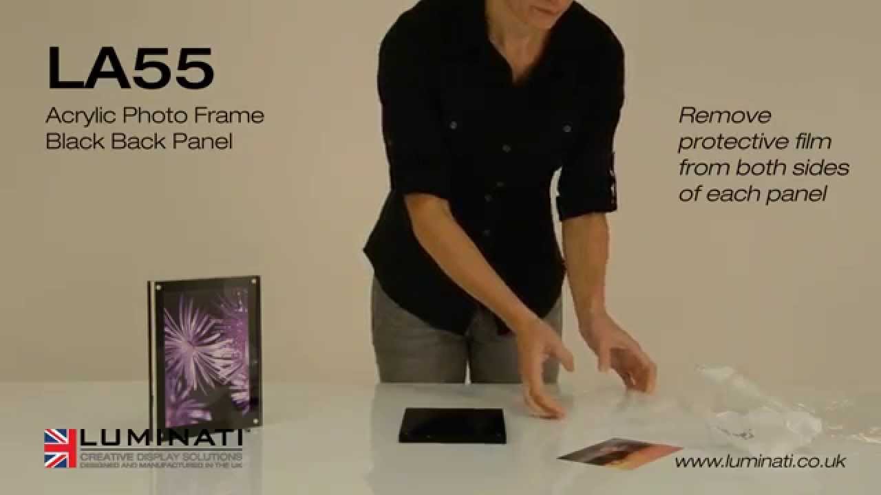 Luminati - Acrylic Photo Block Frame - Freestanding Image Holder ...