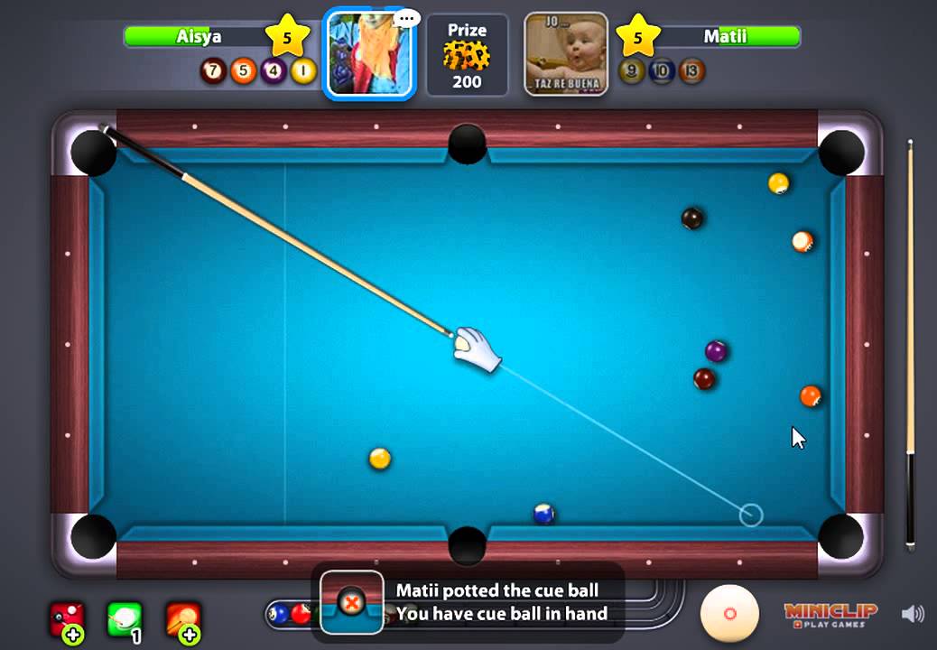 Miniclip 8 Ball Multiplayer Pool Play 100 - YouTube