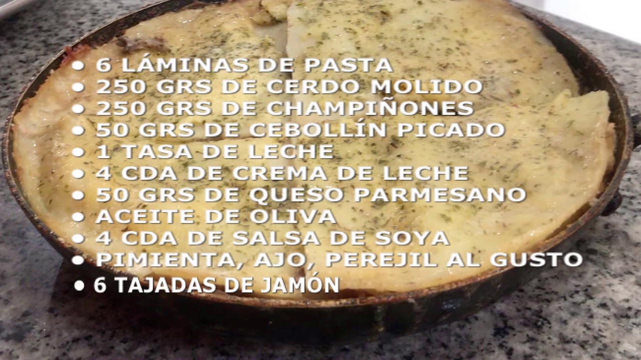 Lasagna Mixta a la Sartén - YouTube
