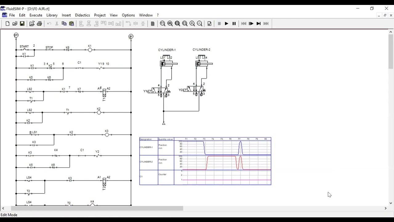 FLUIDSIM ELECTRO-PNEUMATICS: ECE - YouTube