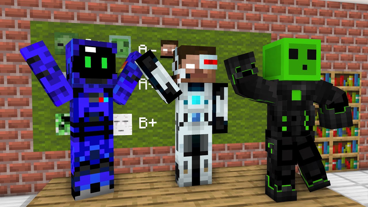 Minecraft Animation : MONSTER SCHOOL - BREWING ROBOT - YouTube