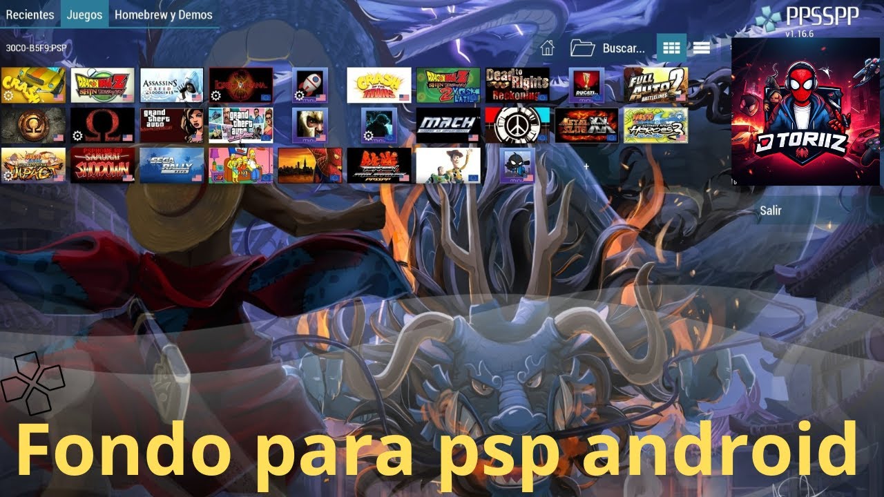 Tema para psp fondo de pantalla para psp en android o pc - YouTube