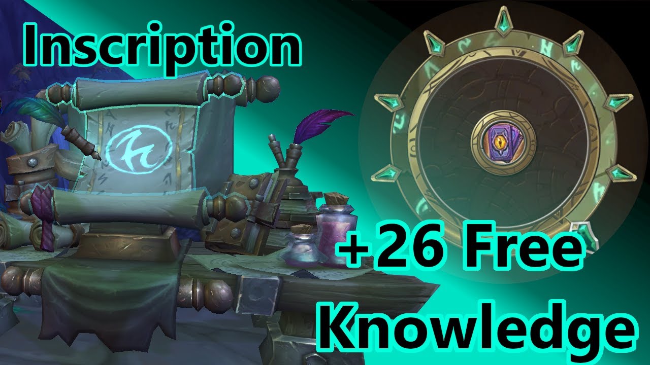 Wow, BOOST Inscription profession Knowledge with treasures and hidden ...