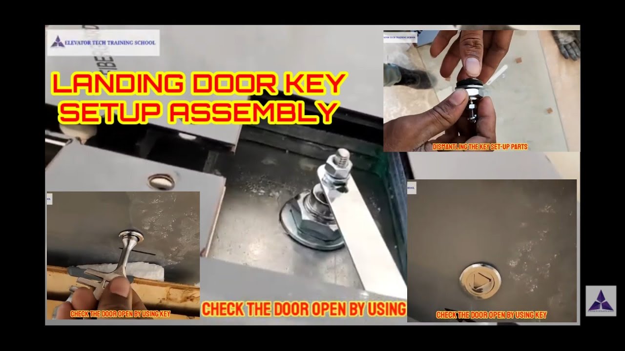 Elevator LANDING DOOR KEY SET UP / DOOR OPEN KEY SET-UP ASSEMBLE. - YouTube