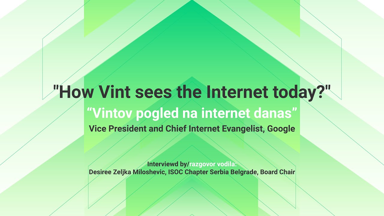 Intervju sa Vintom Serfom: Vintov pogled na internet danas - YouTube