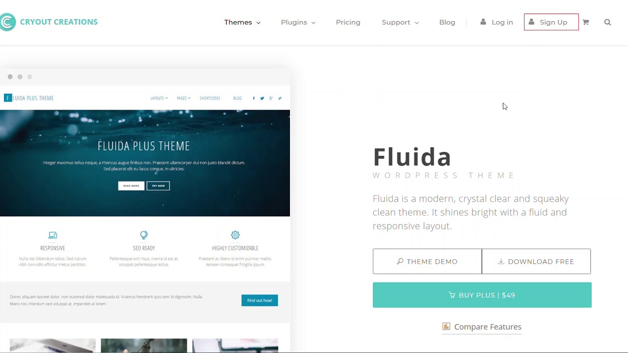 How to extend Cryout Creations Fluida Plus WordPress Theme - YouTube