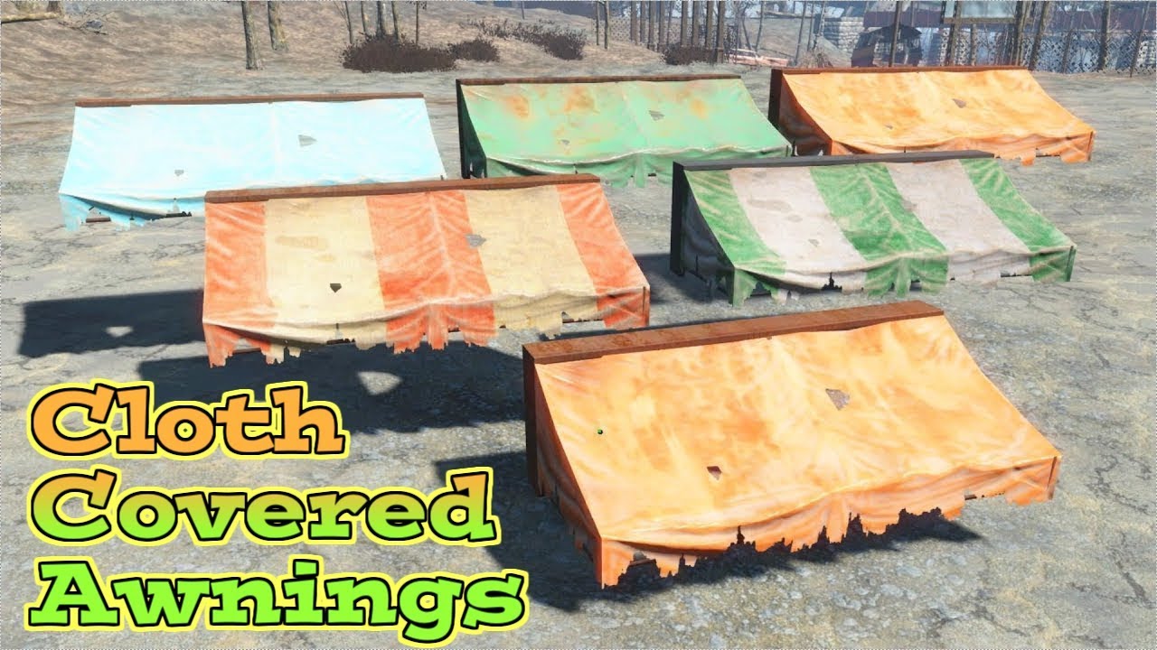 [PS4版fallout4]フォールアウト4 Mod Cloth Covered Awnings - YouTube