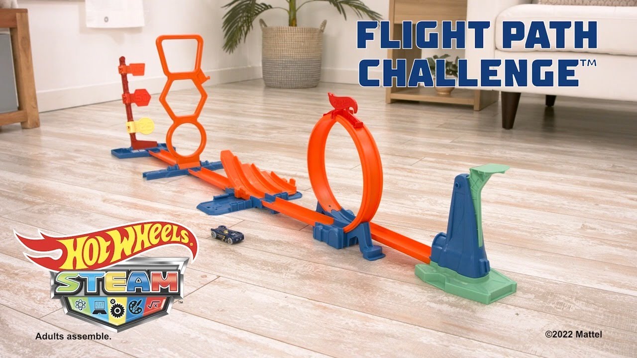 TOYS"R"US NEW | Hot Wheels Action STEAM Flight Path Challenge Track Set ...