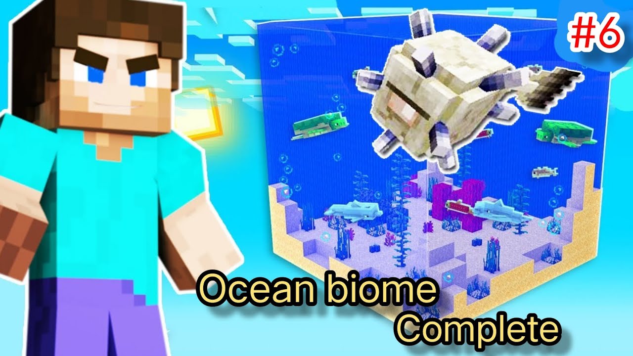 minecraft one block ocean biome complete - YouTube