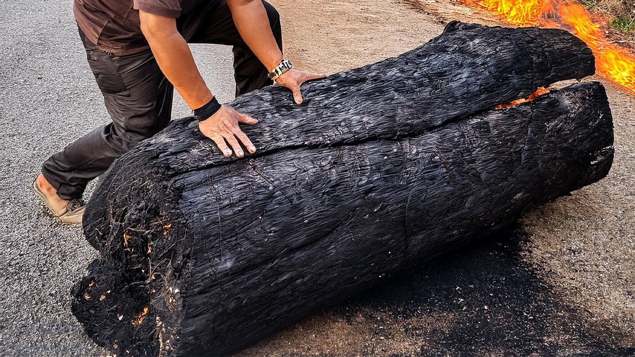 Don't Ignore Half-Burning Wood Logs from Fire, Save Them to Make ...