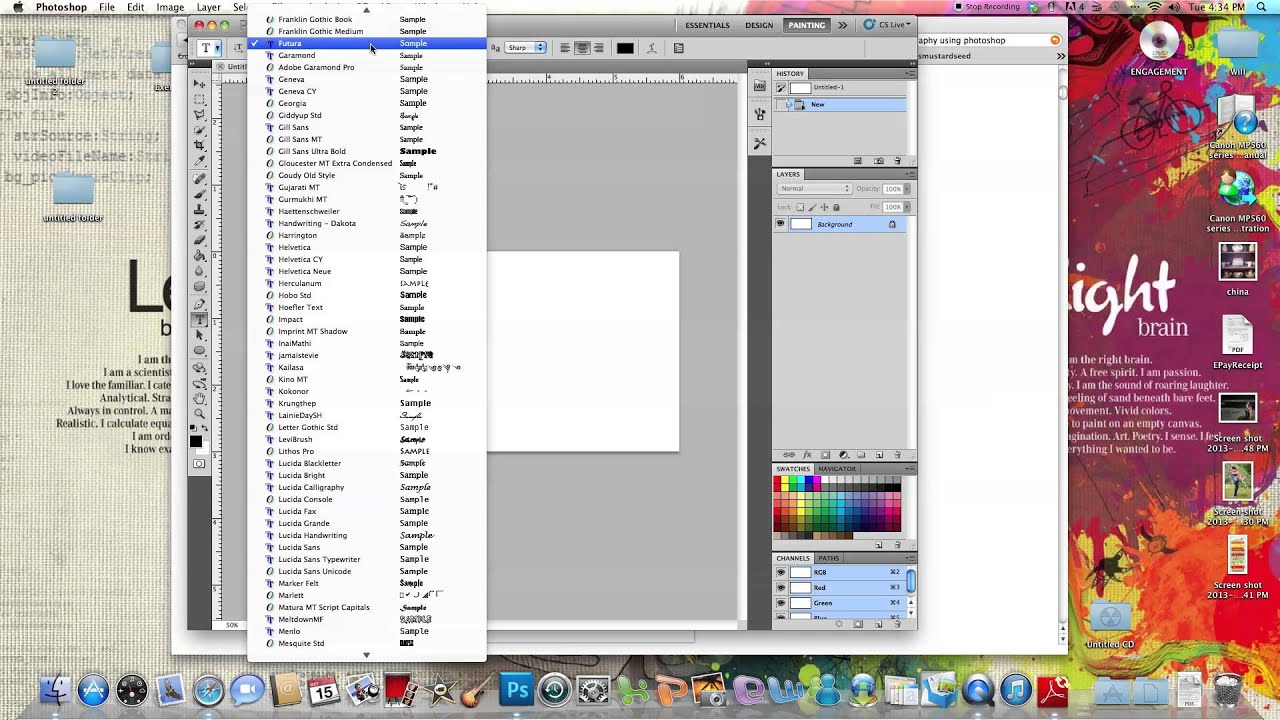 DESIGN Typography Tutorial Part 1 - YouTube