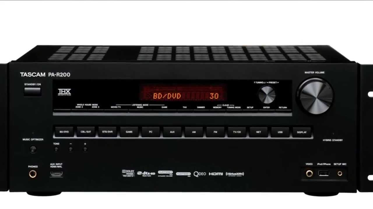 Tascam PA R200: 7.2-Channel Surround Receiver - YouTube