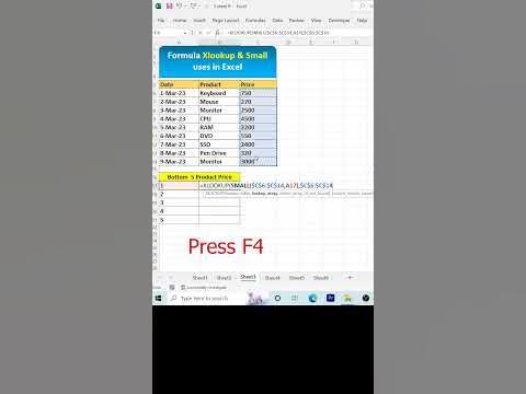 Formula Xlookup + Small Uses in Excel 🔥|#excel #shorts #microsoftexcel #exceltutorial #exceltips ...
