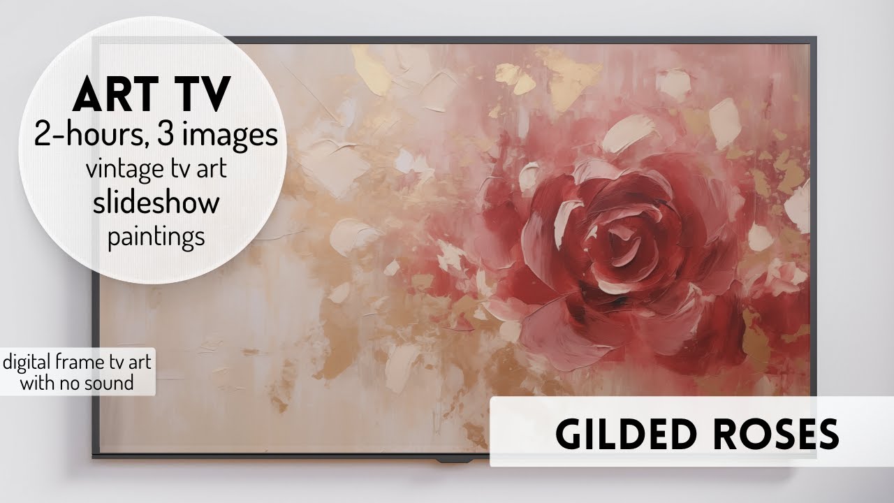 Floral Valentine's Day Vintage Art TV Valentine TV Art Screensaver ...